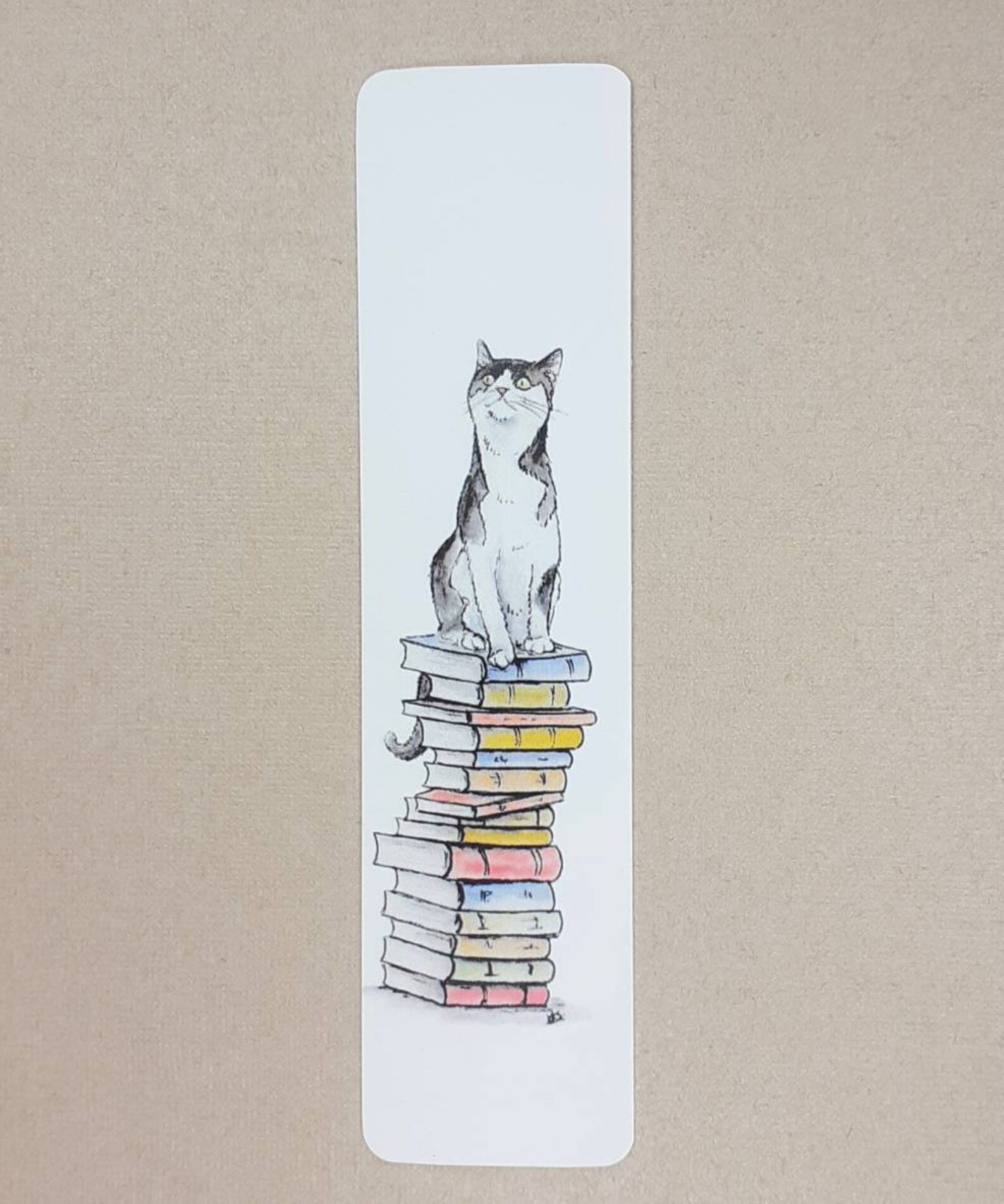 Cats on Books Bookmark Tabby Black Black and White Ginger - Etsy UK