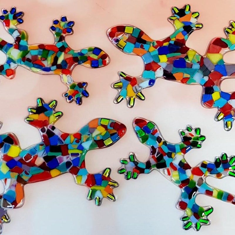 Mosaic Gecko - Etsy UK