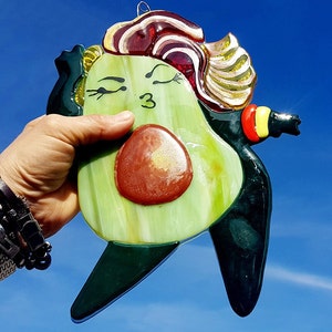 Sexy Avocado Girl Sculpture Fused Glass New Home Gift - Etsy