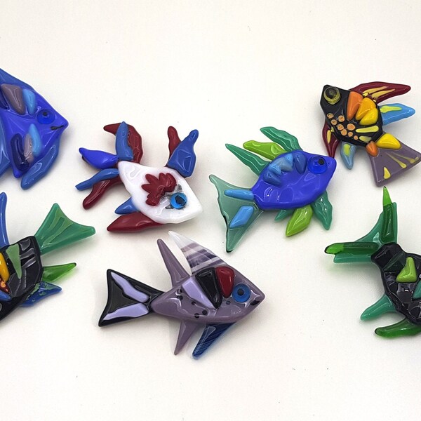 Fused Glass Pin - Etsy