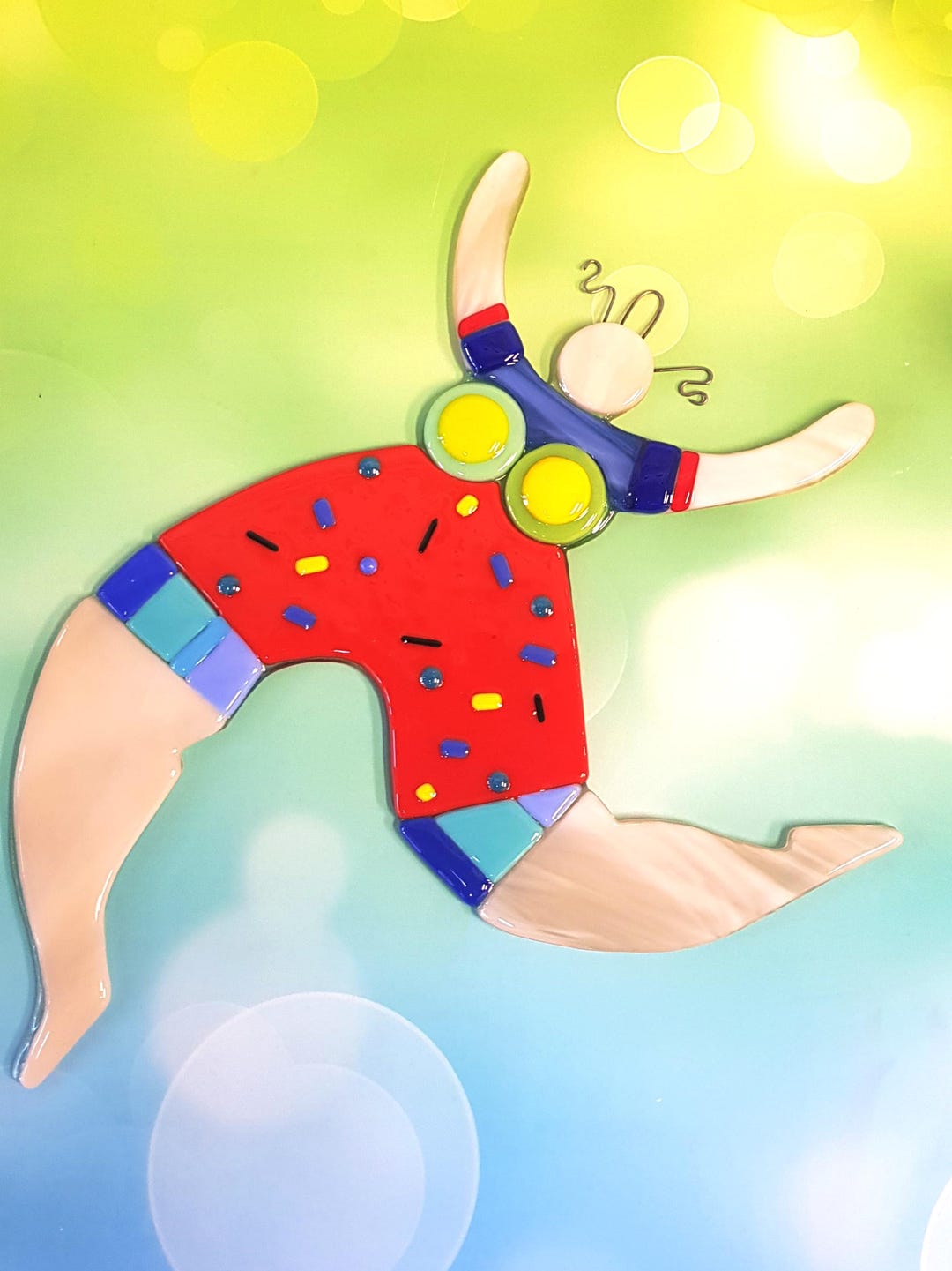 Colorful Glass Sculpture "nana" Inspired by Niki De Saint Phalle ...