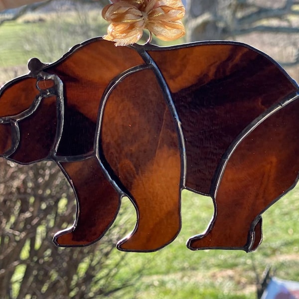 Bear Stained Glass - Etsy