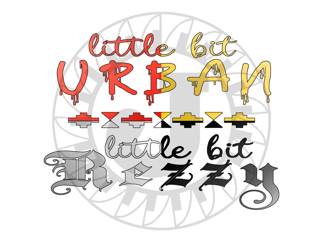 Native Etsy Indigenous Little Bit Urban Little Bit Rezzy SVG + PNG ...