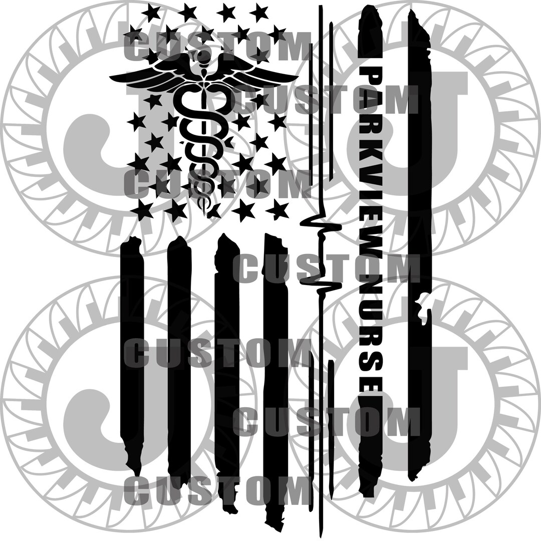 Custom American Medical Montage SVG & PNG Digital Files - Etsy