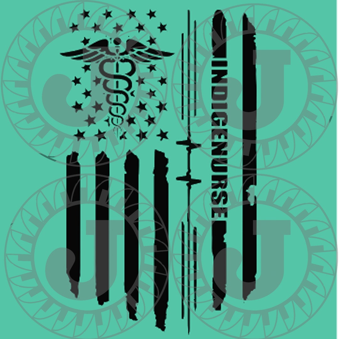 Indigenous Native American Nurse Indigenurse Medical Flag DXF, SVG, JPG ...