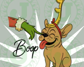 Blue Heeler “boop” SVG & PNG Grinch-style Christmas Dog Clipart - Etsy
