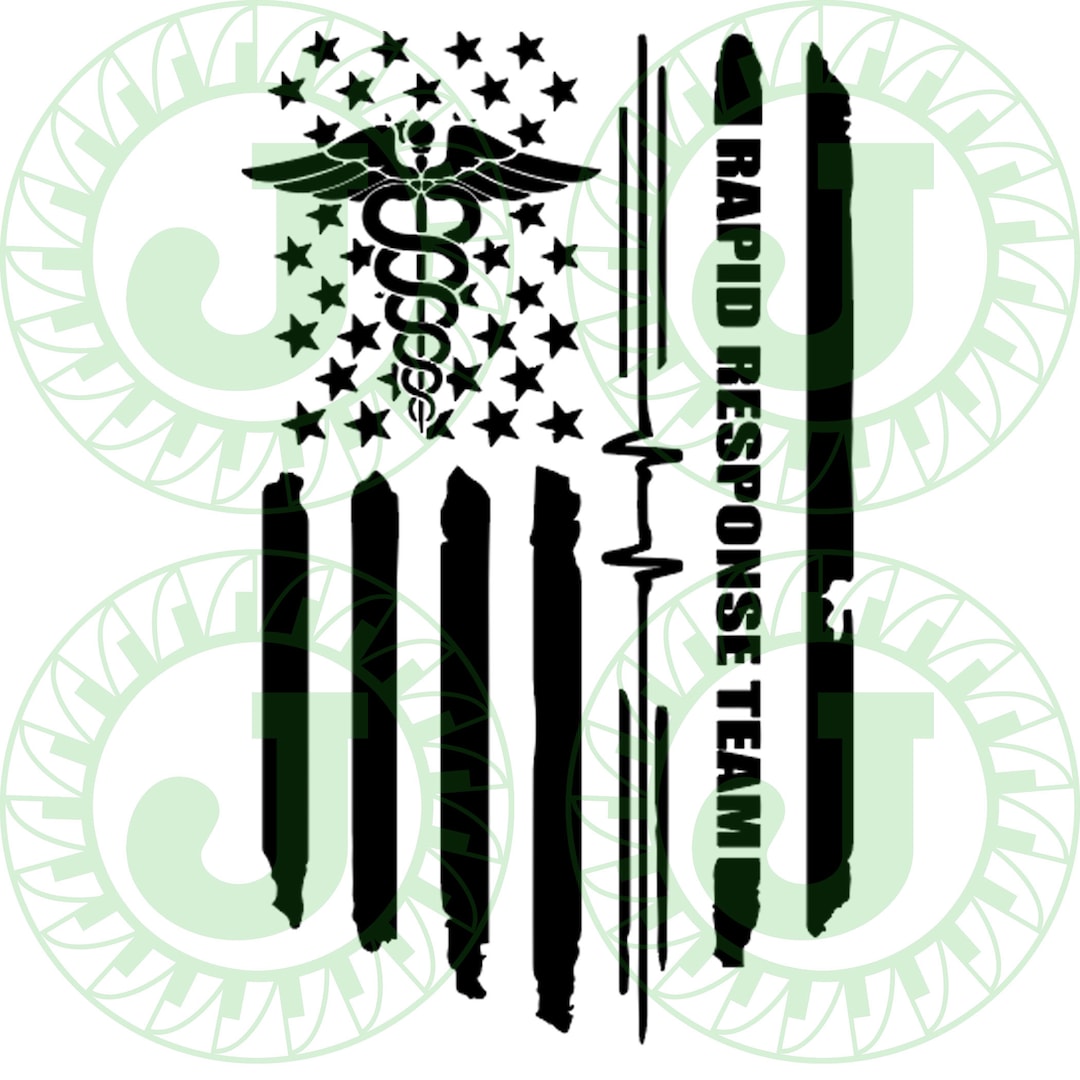 Rapid Response Team Nurse Flag SVG and PNG Digital Files - Etsy