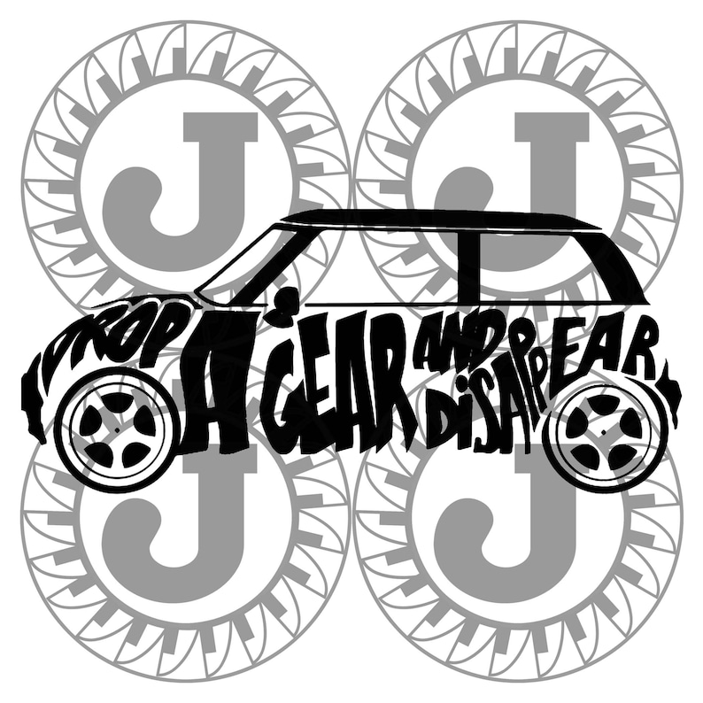 Mini Cooper SVG Drop A Gear and Disappear | Etsy