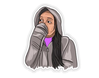 Shy Girl Stickers - Etsy