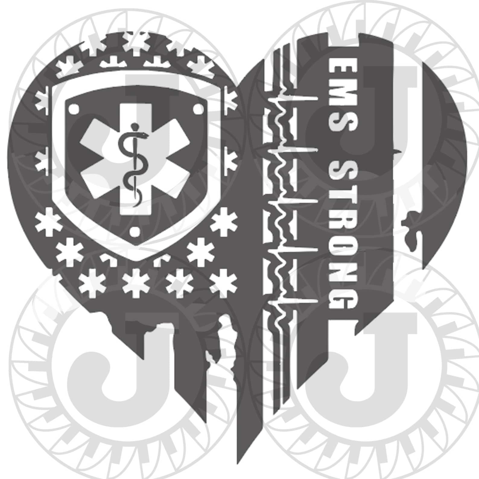 EMS/ICU Strong Heart SVG Digital File - Etsy
