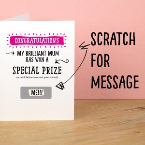 Special Prize Mother's Day Card - Etsy UK