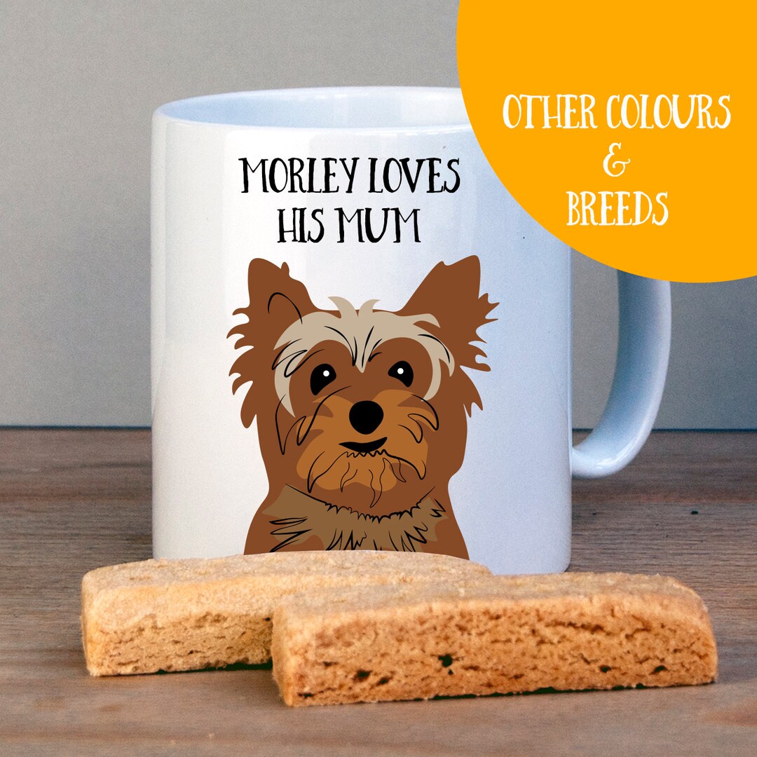 Personalisierte Yorkshire Terrier Becher Geschenk, schwarzer Yorkie ...