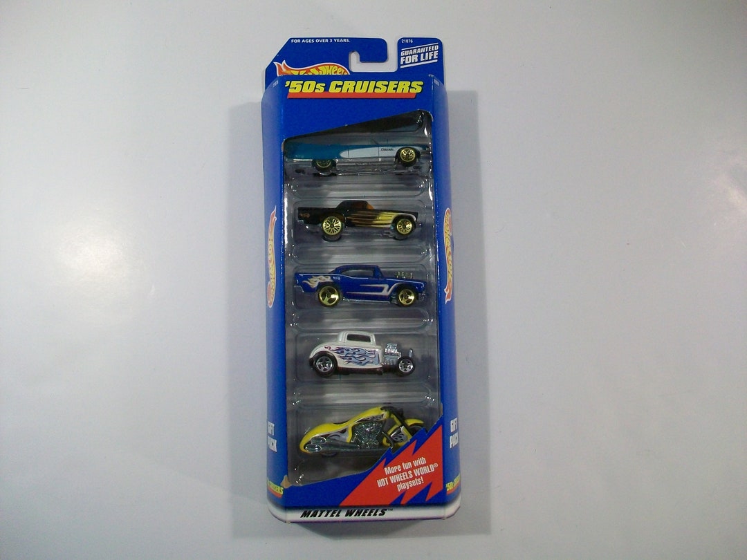 1998 New Hot Wheels 50's Cruisers 5 Gift Pack Die-cast Cars ...