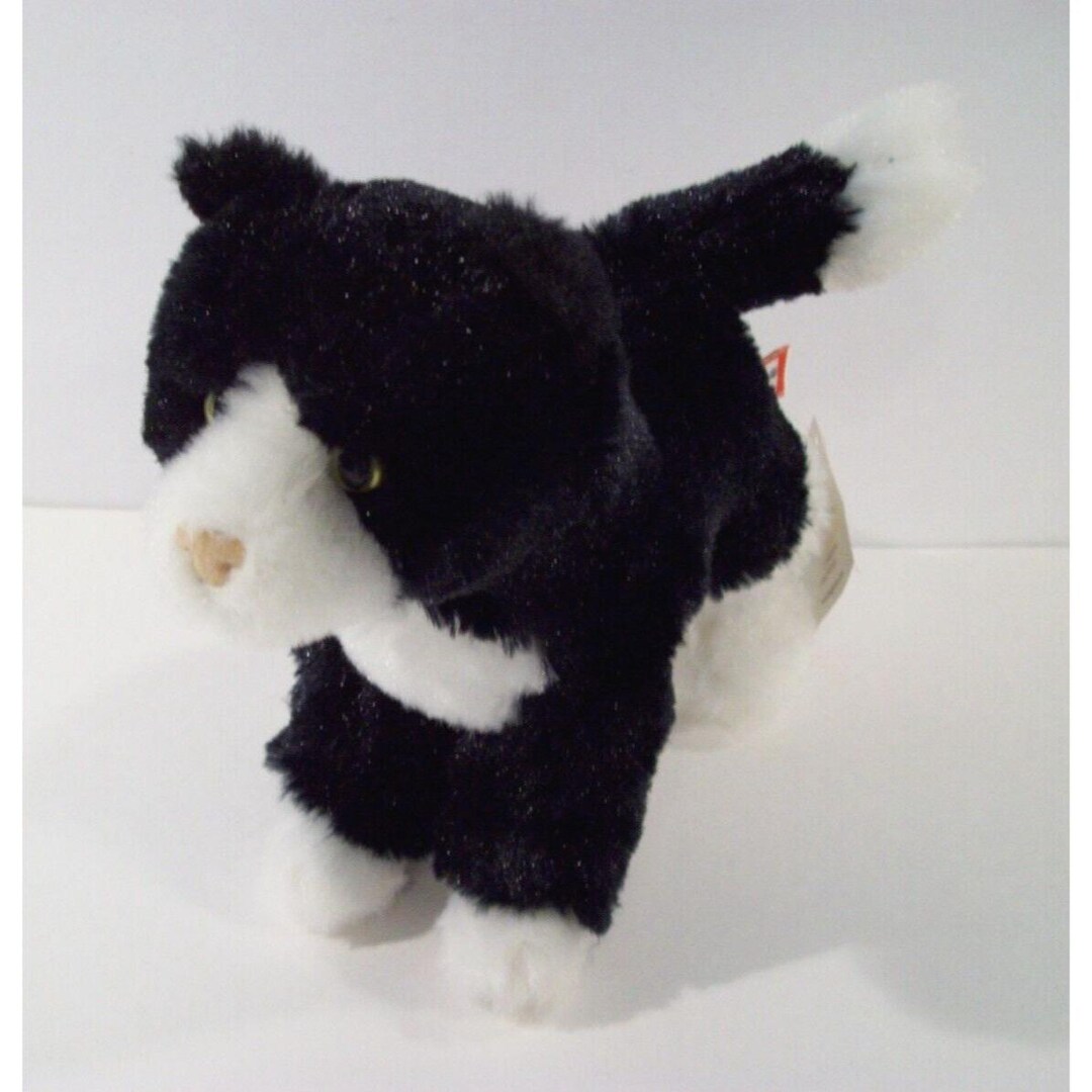 New Douglas Cuddle Toy 6 Snippy Black & White Kitty Cat Plush - Etsy