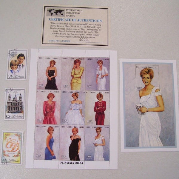 Princess Diana Stamp - Etsy