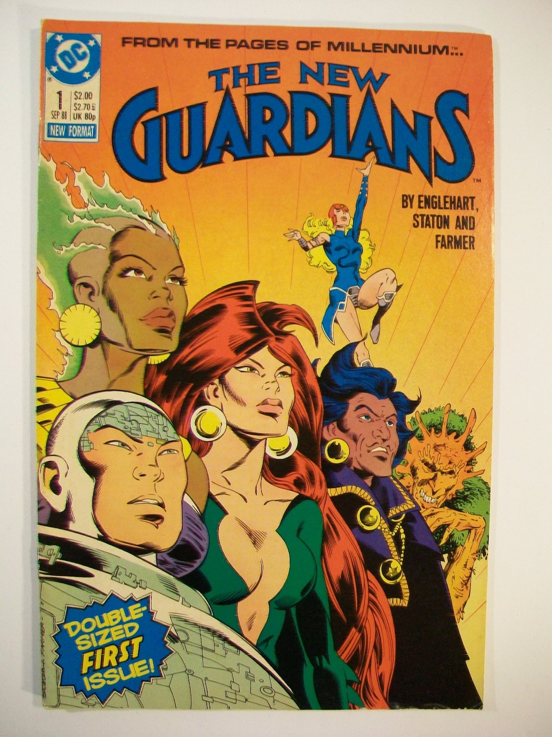 1988 DC Comics the New Guardians Comic Book Double Sized Issue #1 ...