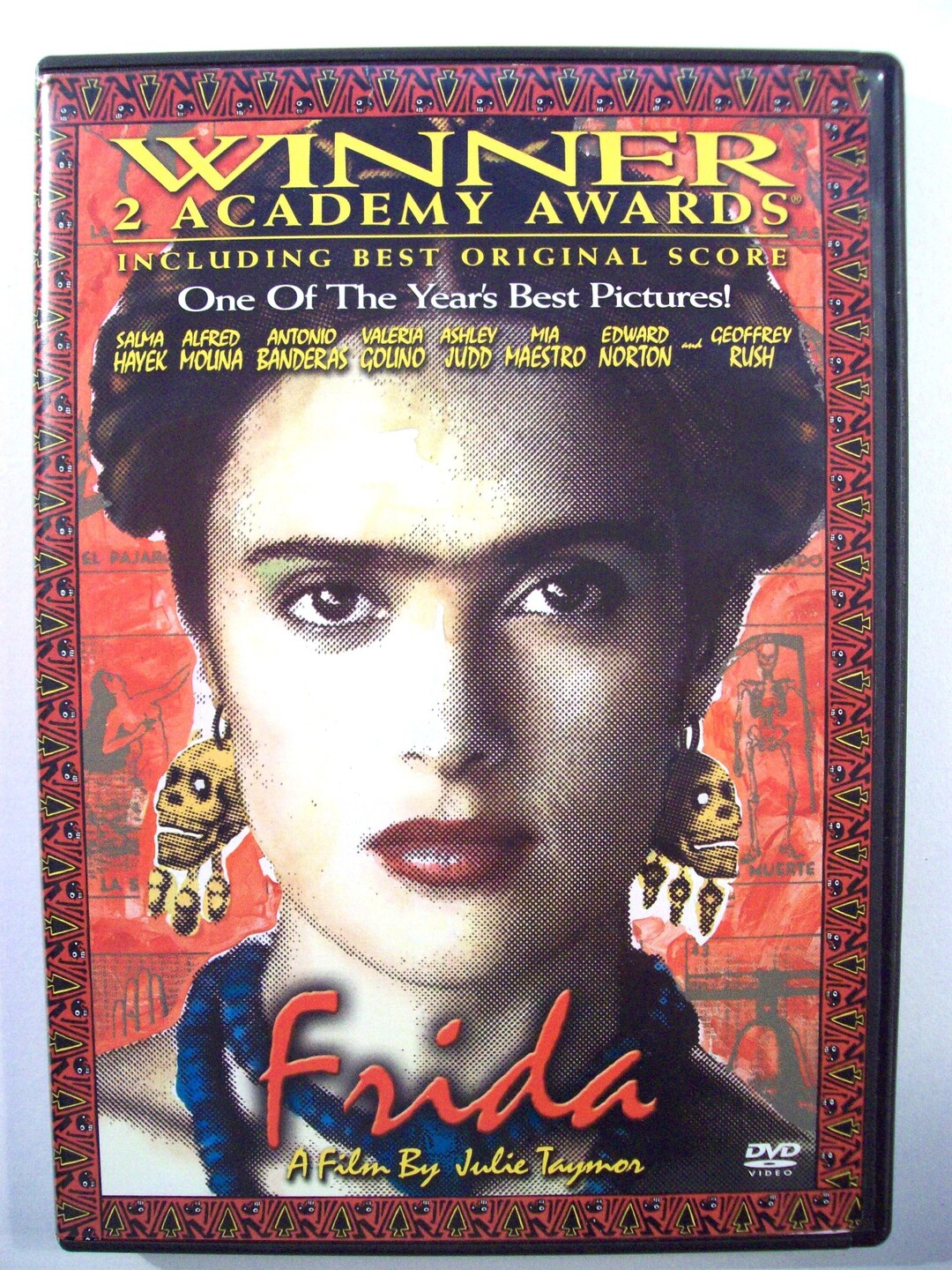 Frida DVD, Salma Hayek, Alfred Molina, 2002, Frida Kahlo - Etsy