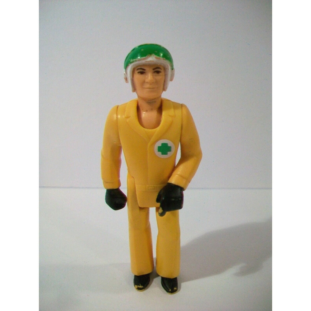 1974 Fisher Price Adventure People Rescue Copter Pilot Medic Action ...