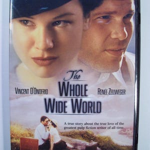The Whole Wide World DVD, Rene Zellweger, Vincent D'onofrio - Etsy