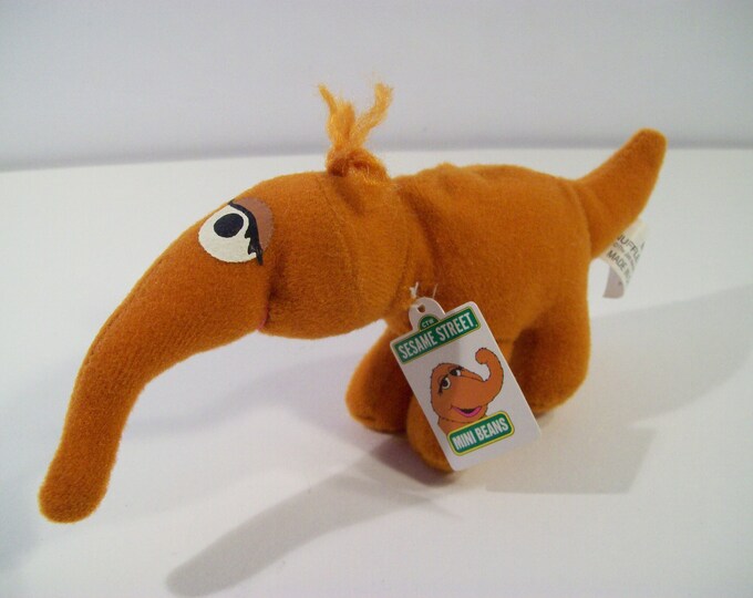 Vintage Sesame Street Mr. Snuffleupagus Snuffy Mini Beans Plush Muppets ...