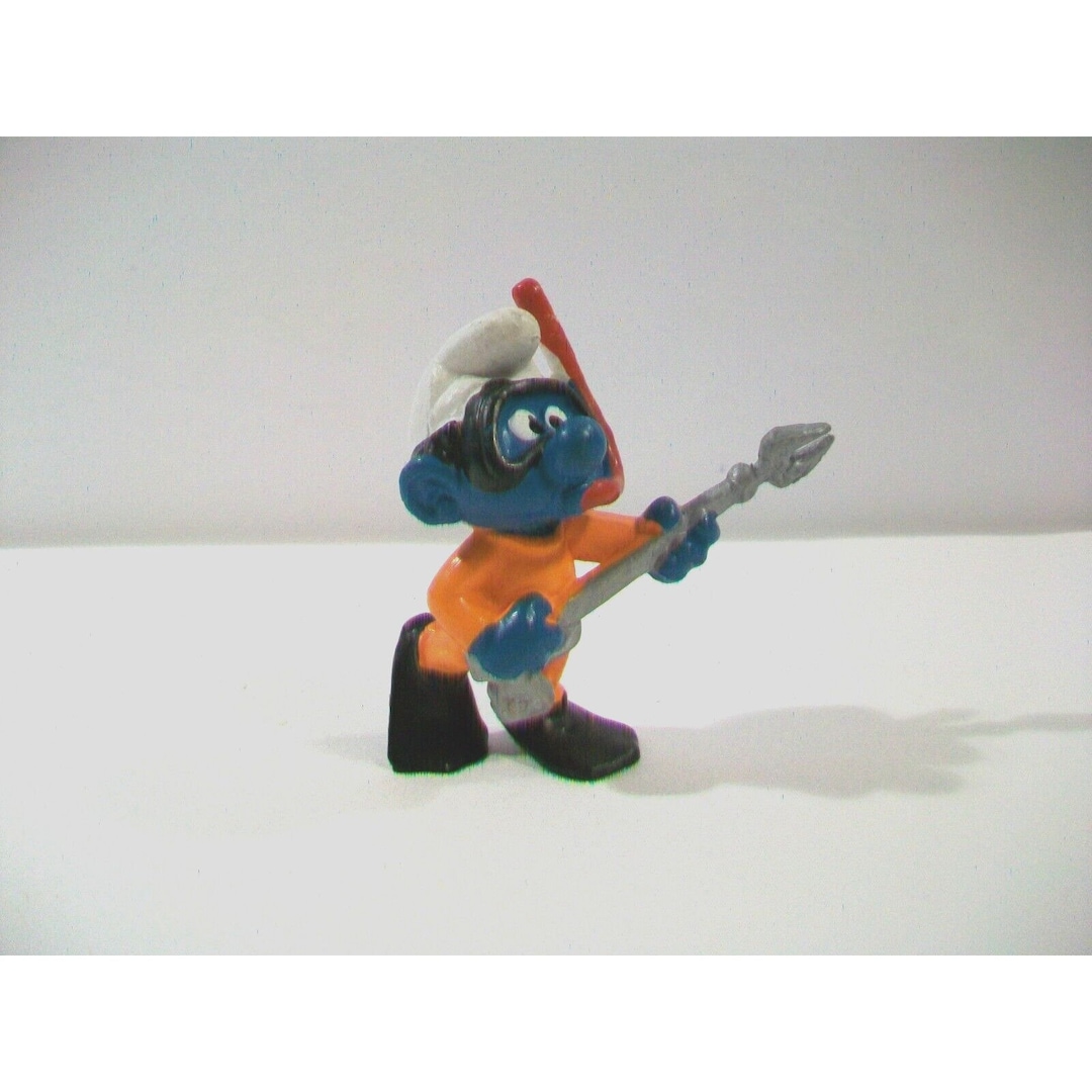 1979 Schleich the Smurfs Scuba Diver Frogman Smurf PVC Figure, Hong ...