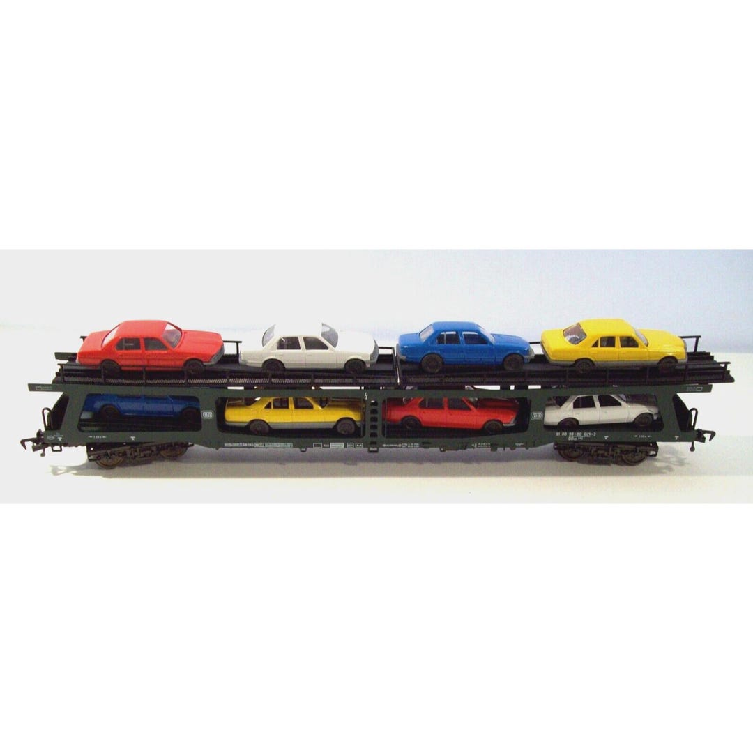 Fleischmann Ho Scale Car Carrier Transport Train Car 5284 With Cars - Etsy
