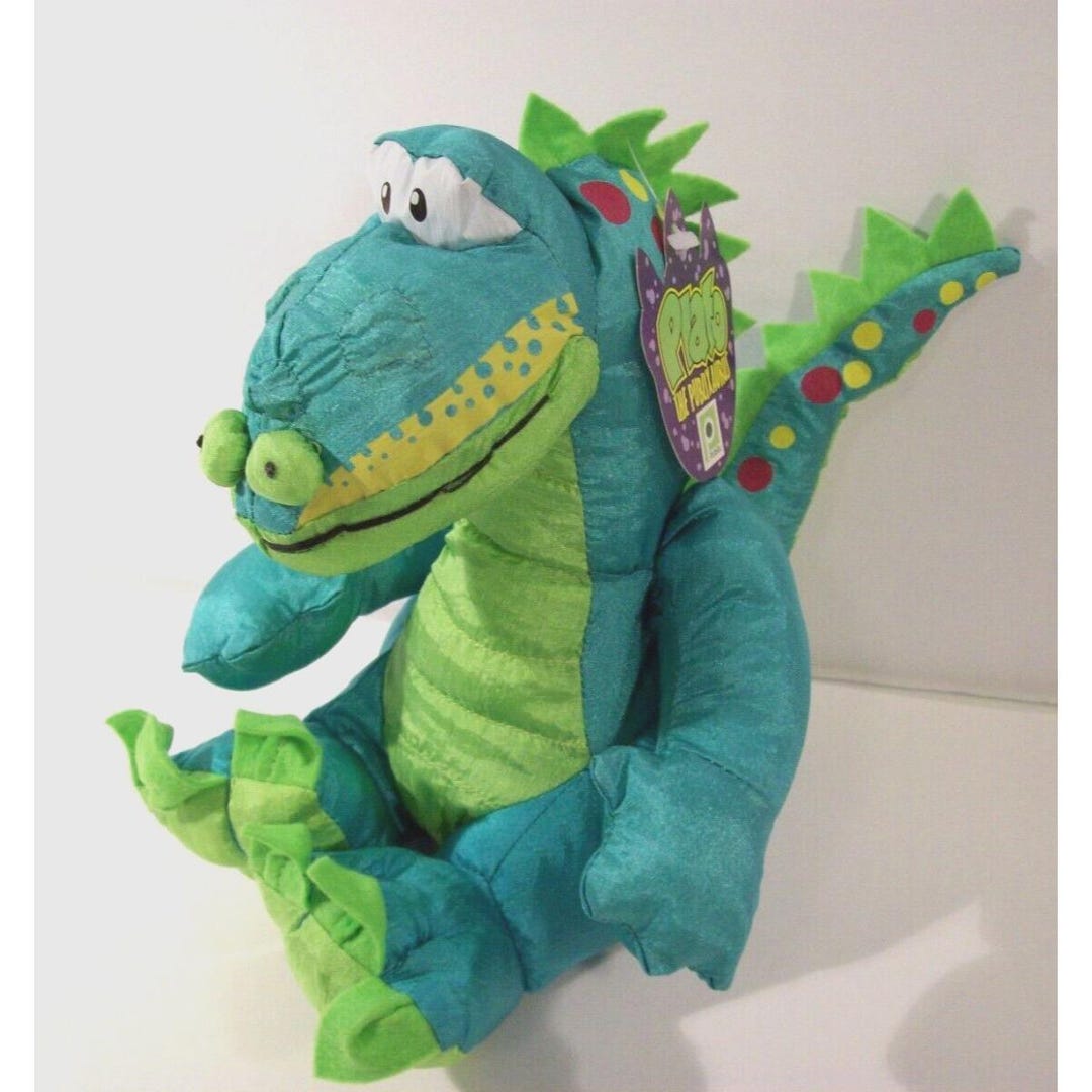 1990's Publix Plato the Publixaurus Dino Parachute Nylon Plush, With ...
