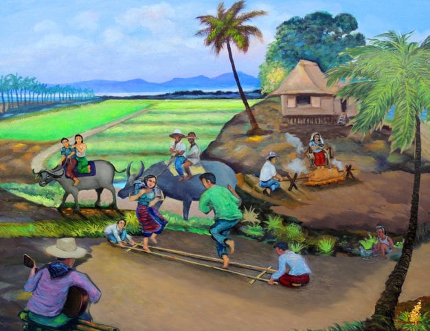 Philippine Folk Dance Painting - Etsy