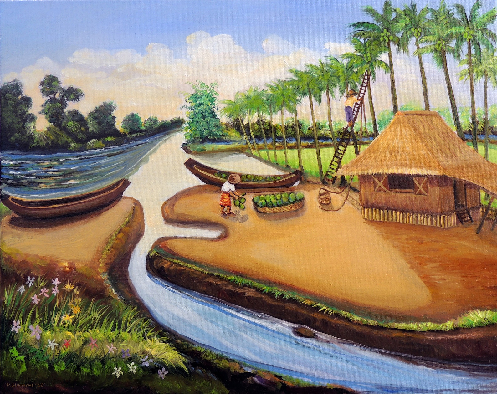 Philippine View Niyugan Sa Tabing Ilog (9.88 MB JPEG) - Etsy