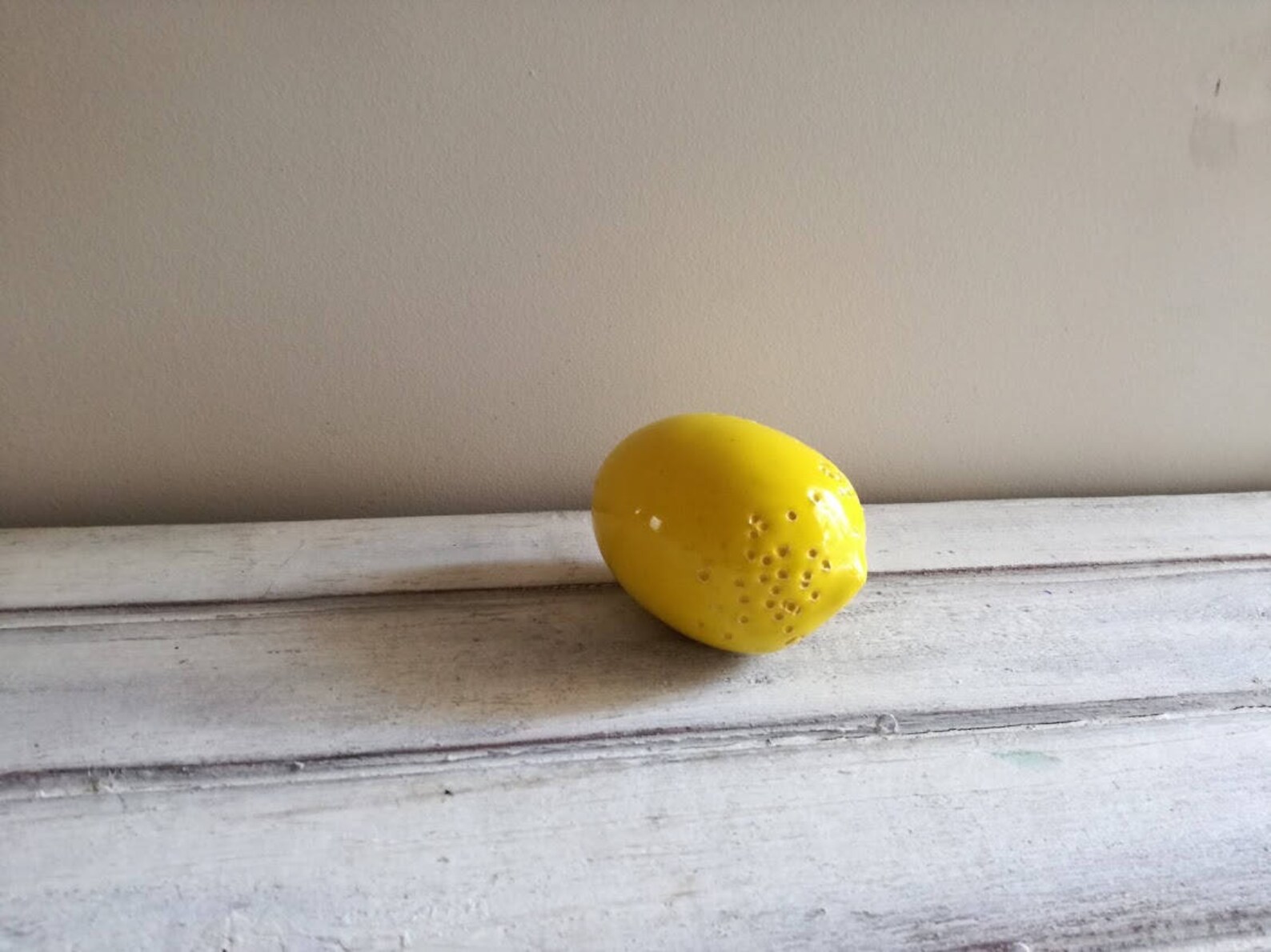 Shiny Ceramic Lemon Life Size Earthenware Lemon Greek | Etsy