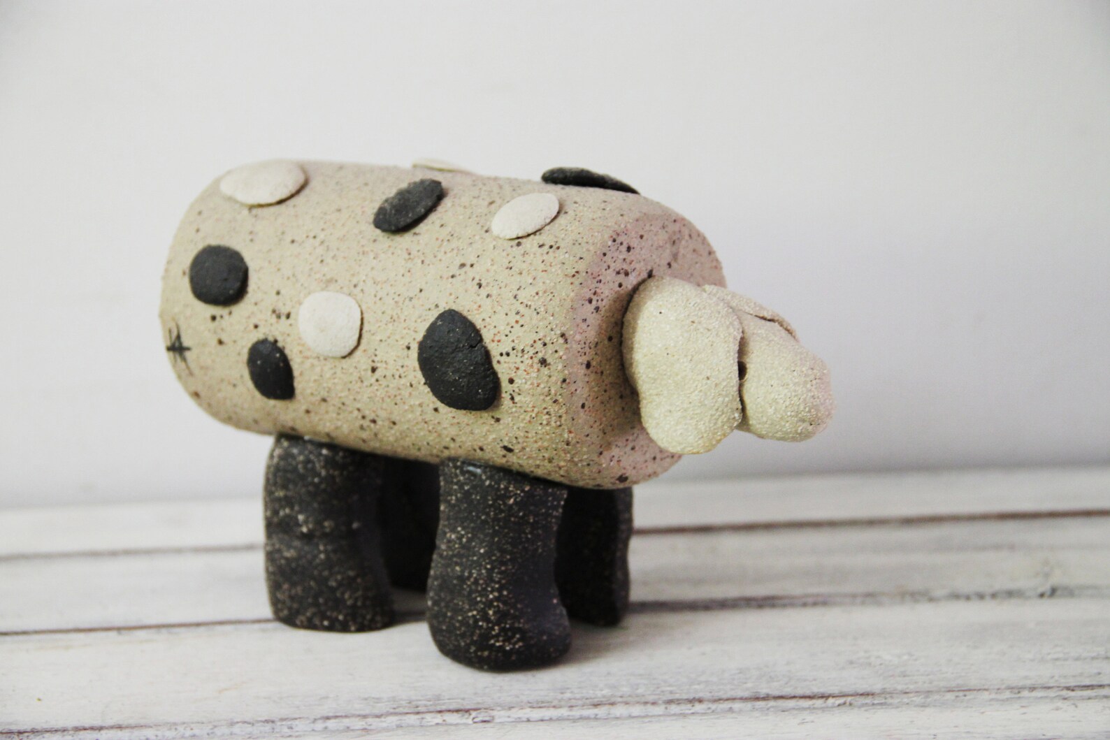 Ceramic Dog Sculpture Stoneware Clay Handbuilt Dog | Etsy