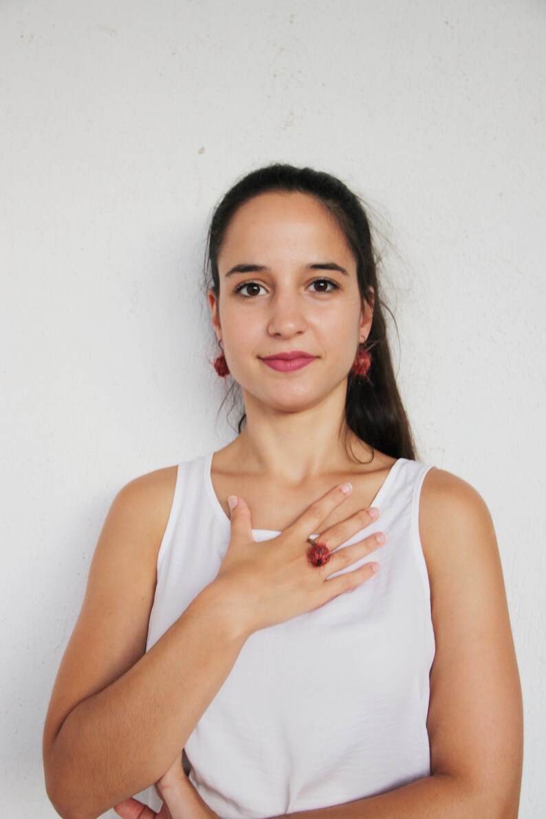 Fuzzy Silver Ring Fluffy Fury Minimalist Ring Sterling | Etsy