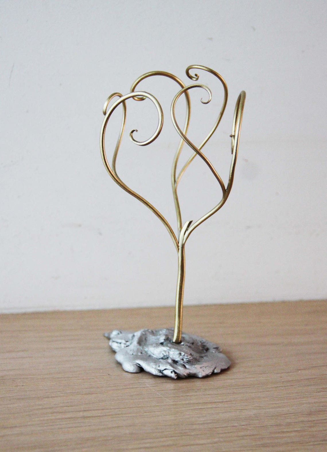 Tree Brass Sculpture Metal Sculpture of Tree With Curly - Etsy