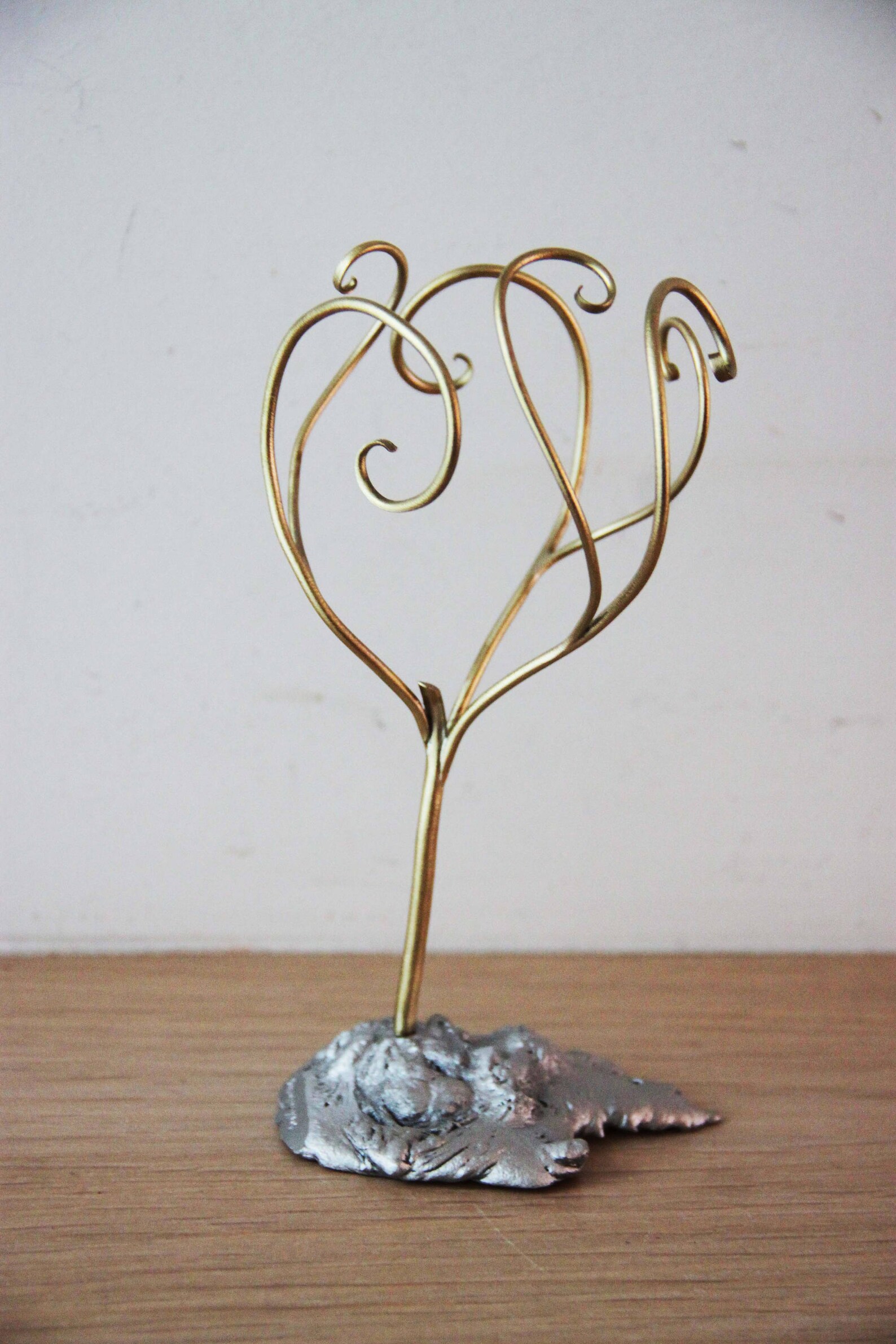 Tree Brass Sculpture Metal Sculpture of Tree With Curly - Etsy