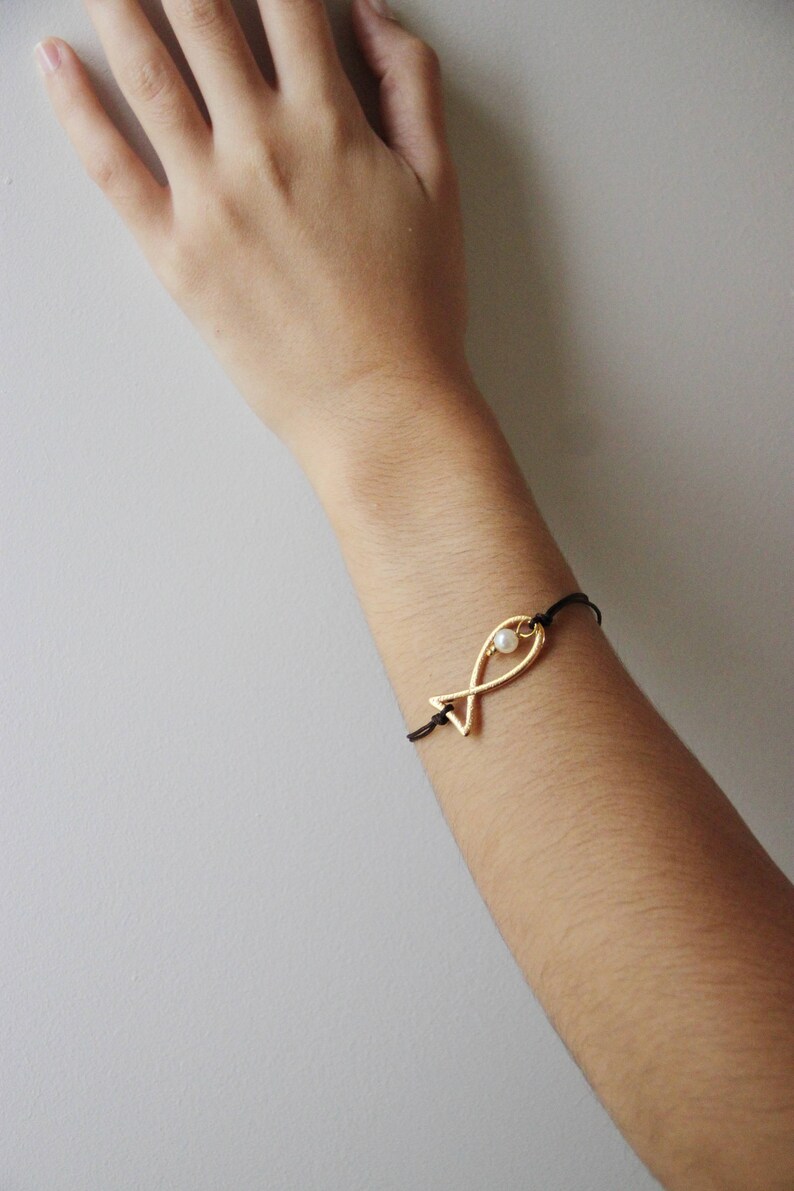 Gold Fish Bracelet Fish Friendship Bracelet With Gold Fish | Etsy