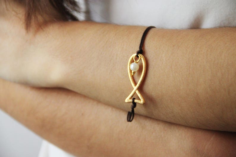 Gold Fish Bracelet Fish Friendship Bracelet With Gold Fish | Etsy