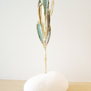 Olive Branch Sculpture Electroplated Real Olive Twig of - Etsy