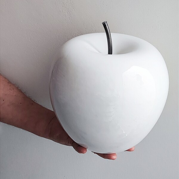 Ceramic Apple Sculpture - Etsy