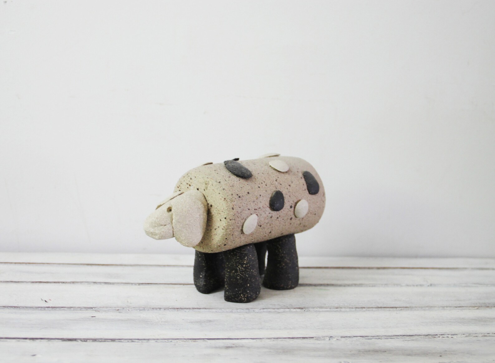 Ceramic Dog Sculpture Stoneware Clay Handbuilt Dog | Etsy