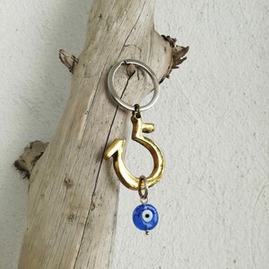 No 15 Keyring, Brass 'fifteen' Key Chain, Unique, No 15 Keychain, Arty ...