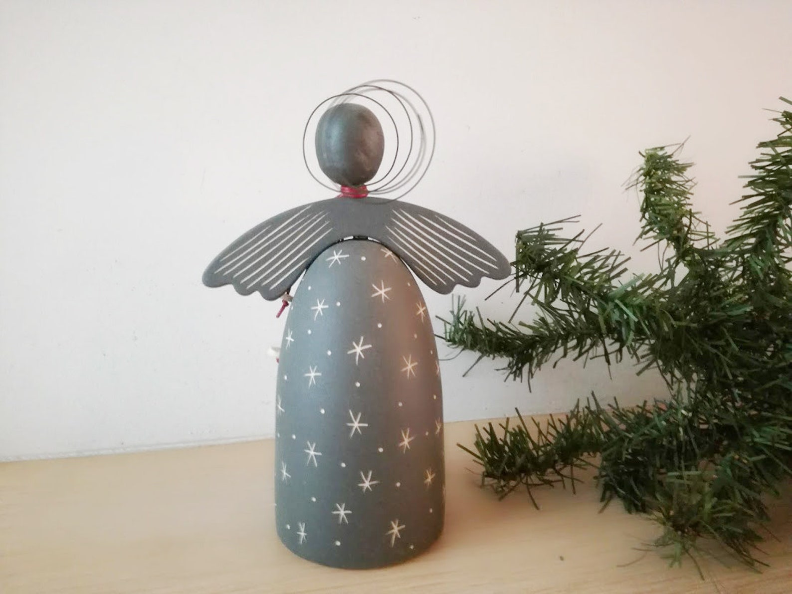 Ceramic Angel Sculpture Stoneware Clay Angel Abstact Angel | Etsy