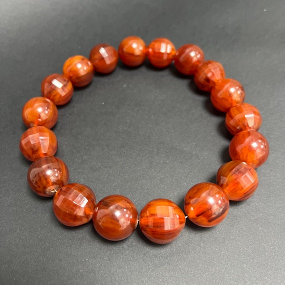 Bakelite chunky brown Beads - Gem