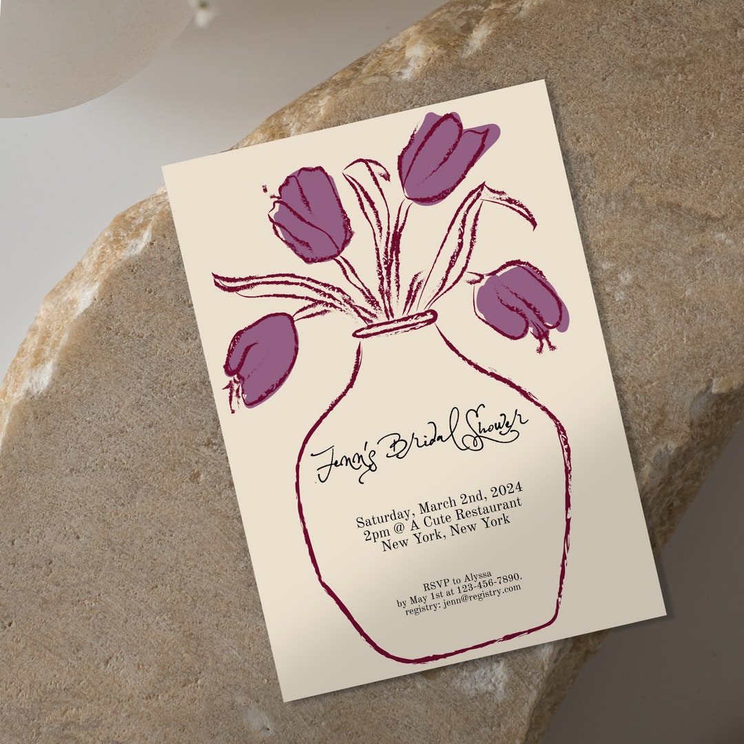 PARTY INVITE | Hand Drawn Illustration | Funky Handwritten Invitation ...