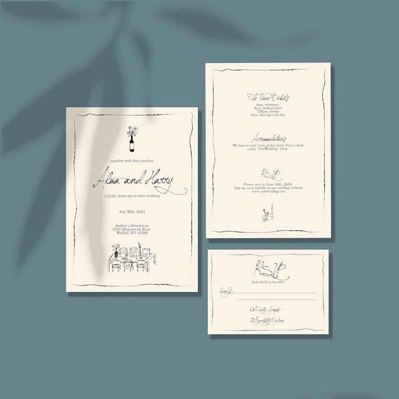 European Wedding Invitations - Etsy