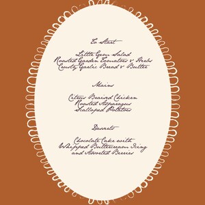 Handwritten Colorful Menu Design | Garden Menu Design | Doily Menu ...