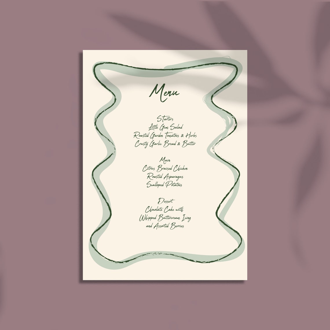 Editable Hand Drawn Menu Colorful Handwritten Menu Hand - Etsy