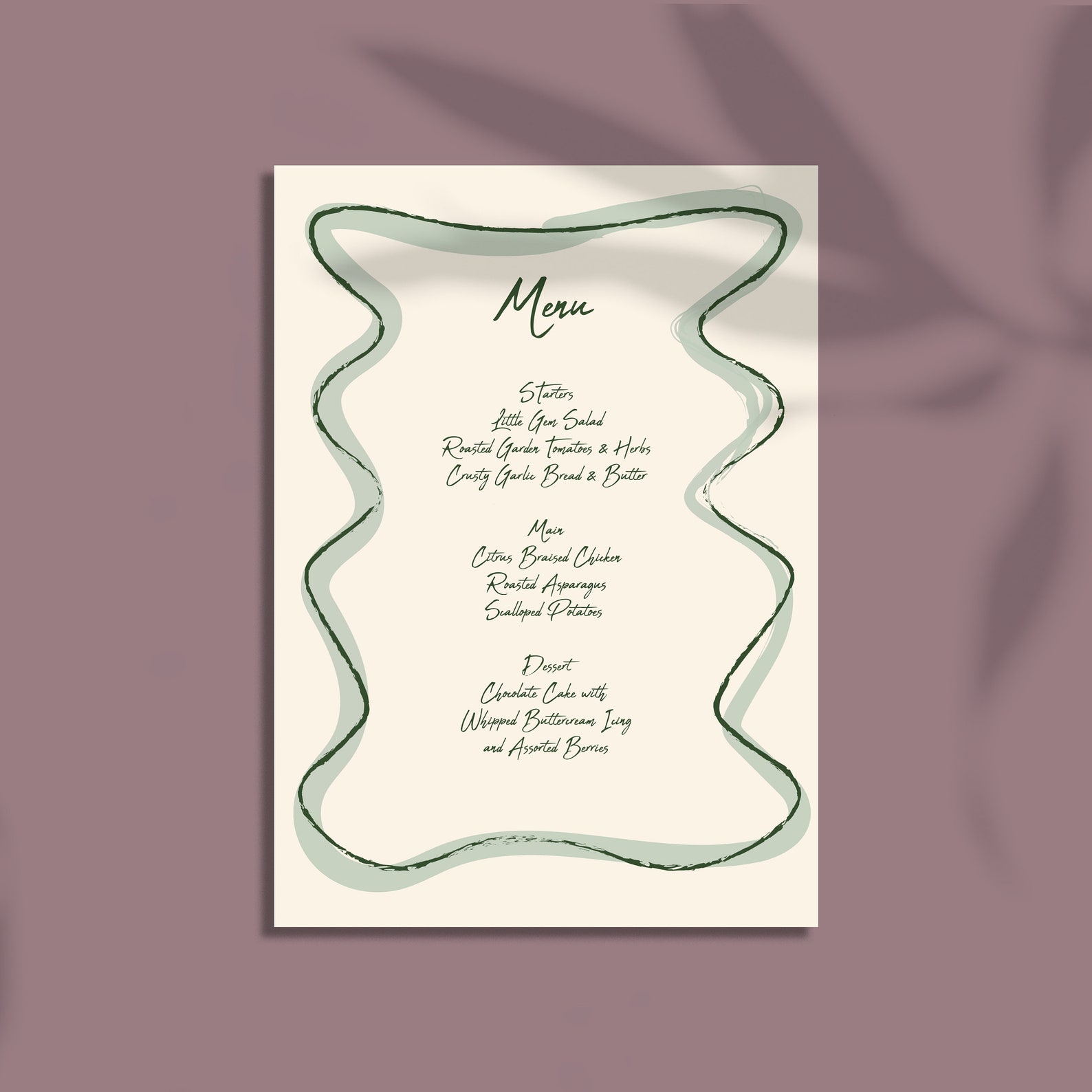 Editable Hand Drawn Menu Colorful Handwritten Menu Hand - Etsy