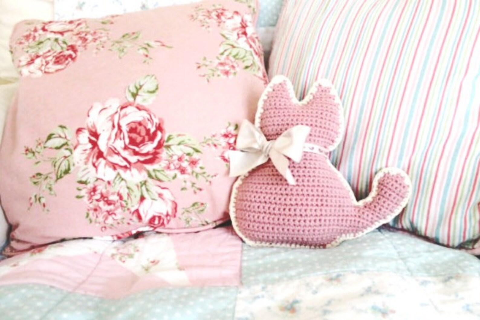 Kitty-cat Mini Cushion: A Crochet PDF Pattern - Etsy