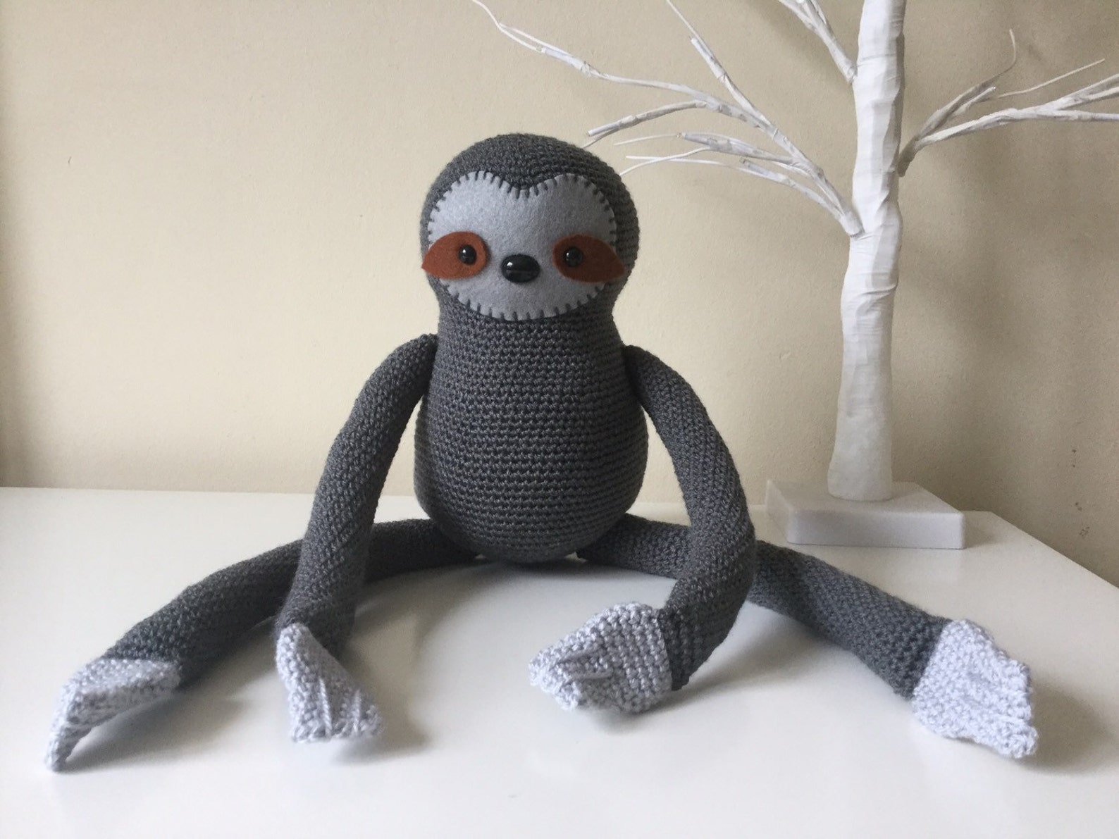Simon the Sloth: A Crochet Toy PDF Pattern - Etsy
