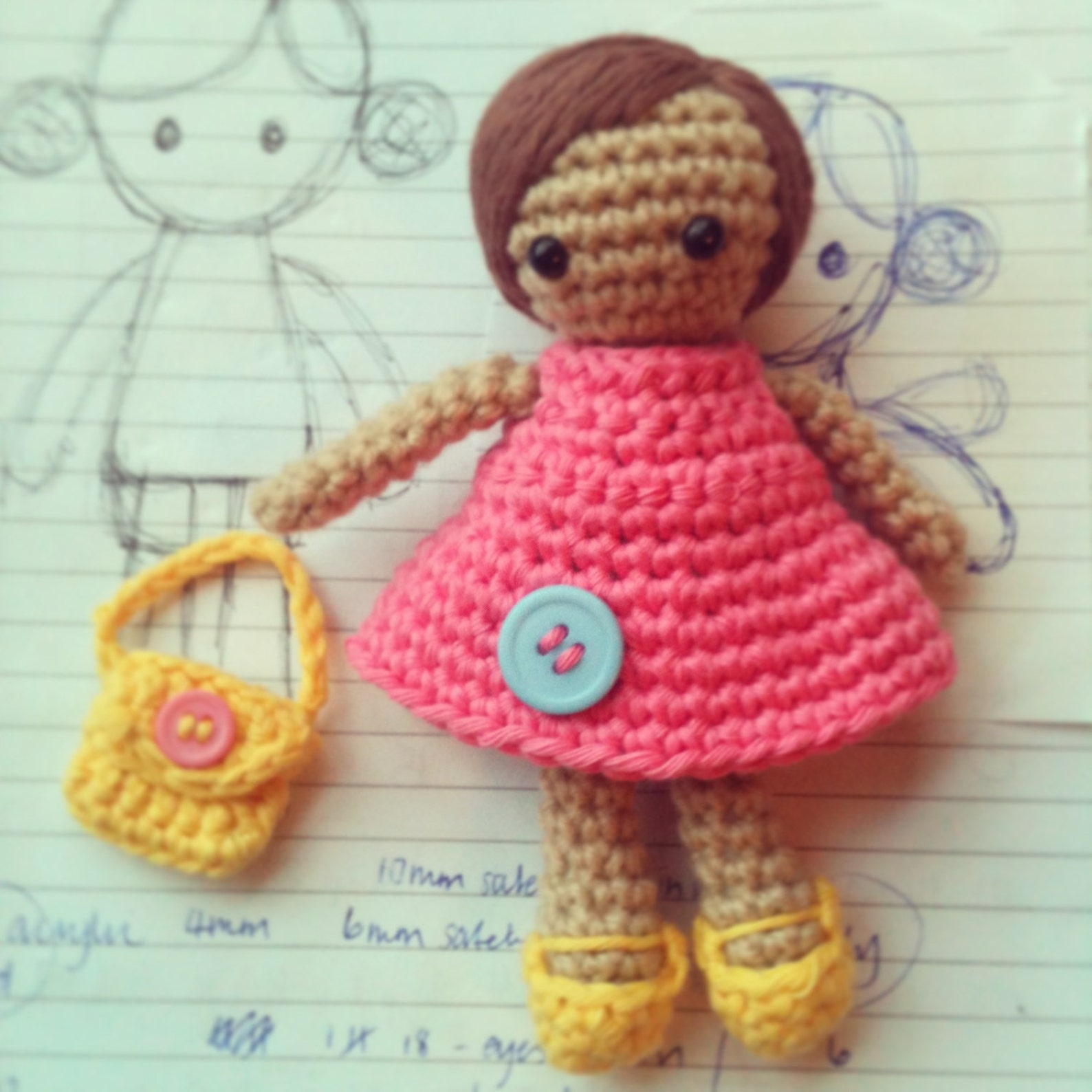 Dilly Dot: A Crochet Doll PDF Pattern | Etsy